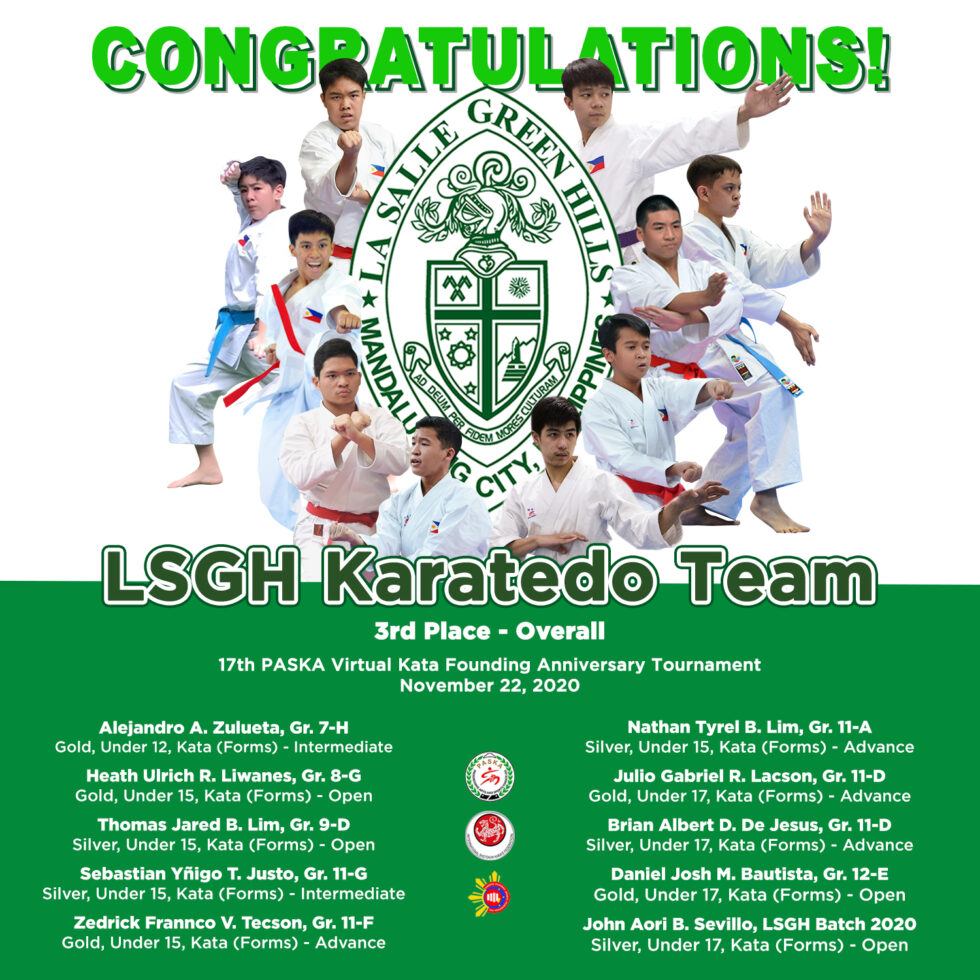 LSGH Karatedo Team Continues Winning Streak | La Salle Green Hills