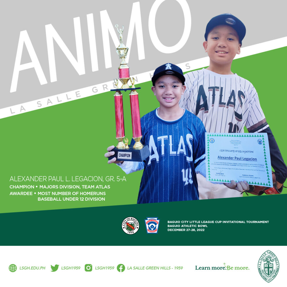 Congratulations, Paul! | La Salle Green Hills