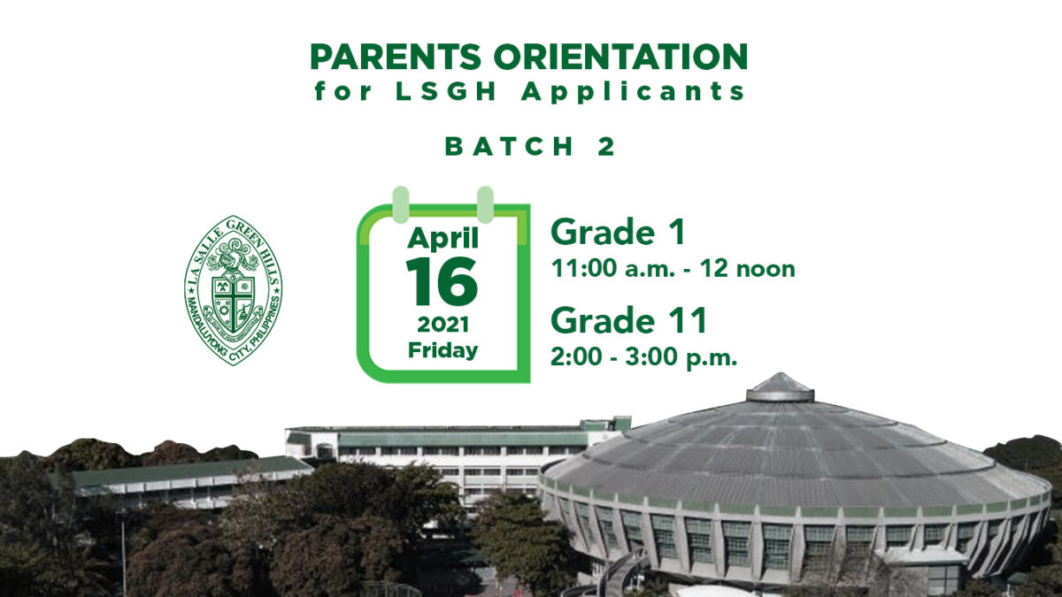 Admissions Office conducts orientation session | La Salle Green Hills Admissions Office conducts orientation session | La Salle Green Hills
