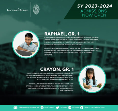 Be your best at LSGH! | La Salle Green Hills