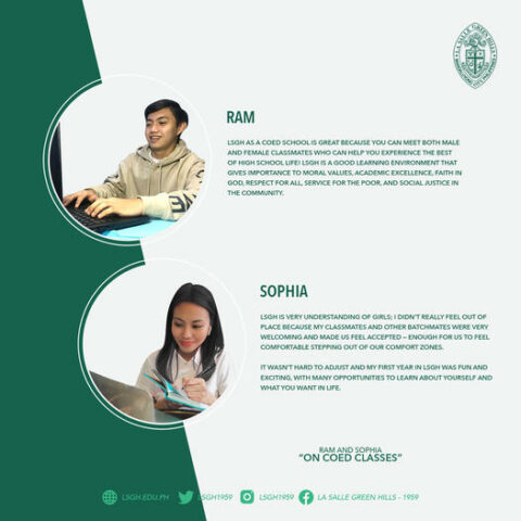 Choose to enroll at LSGH today! | La Salle Green Hills