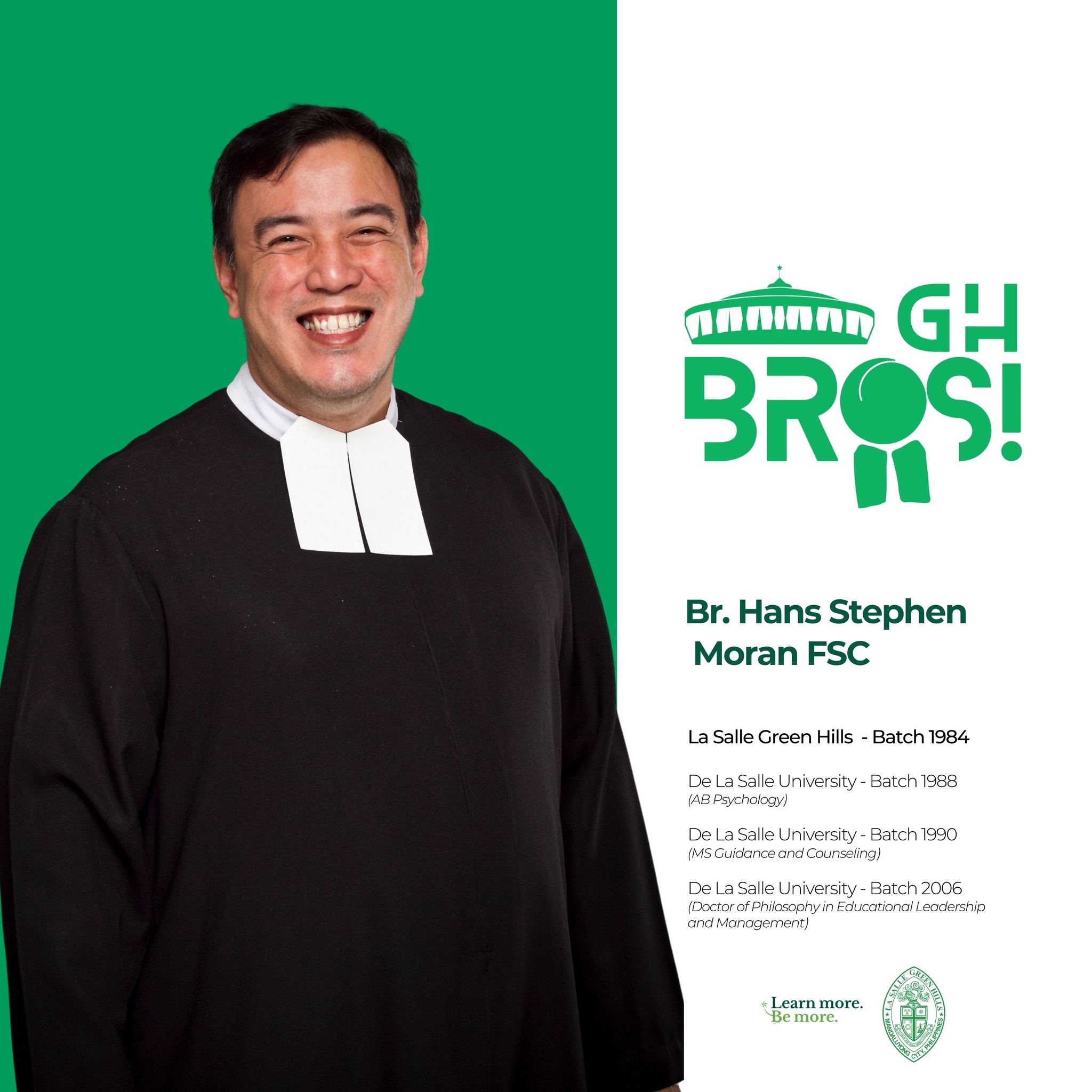 Meet Br. Hans from Batch 1984 - La Salle Green Hills