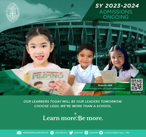 Register at LSGH today! | La Salle Green Hills